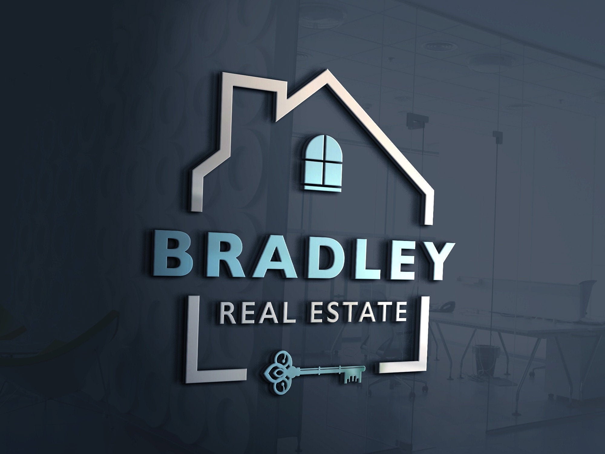 Real Estate Logo Design Property Management Logo Custom | Etsy