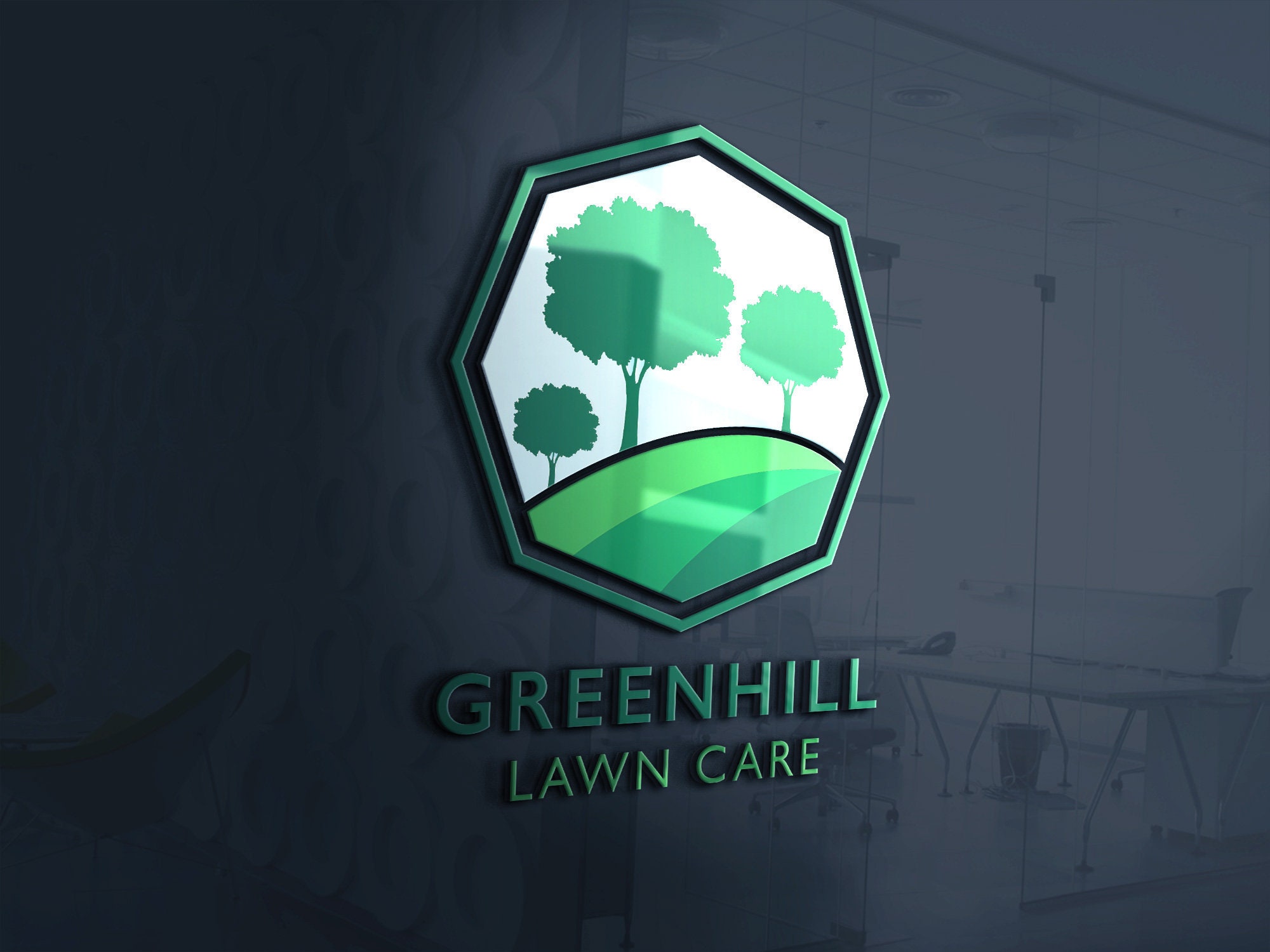 Tree Service Logo Design Logo Landscaping Logo Lawn Care | Etsy