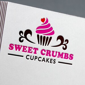 Cupcake Logo Design | Cupcake Logo | Desert | Sweets | Bakery Logo ...
