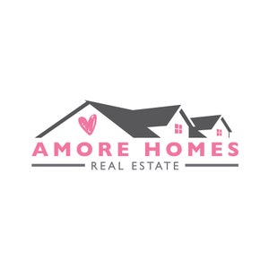 Realtor Logo Heart Real Estate Design Realtor Marketing | Etsy