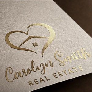 Realtor Logo | Real Estate Logo | Heart Logo | House Logo | Home Logo ...