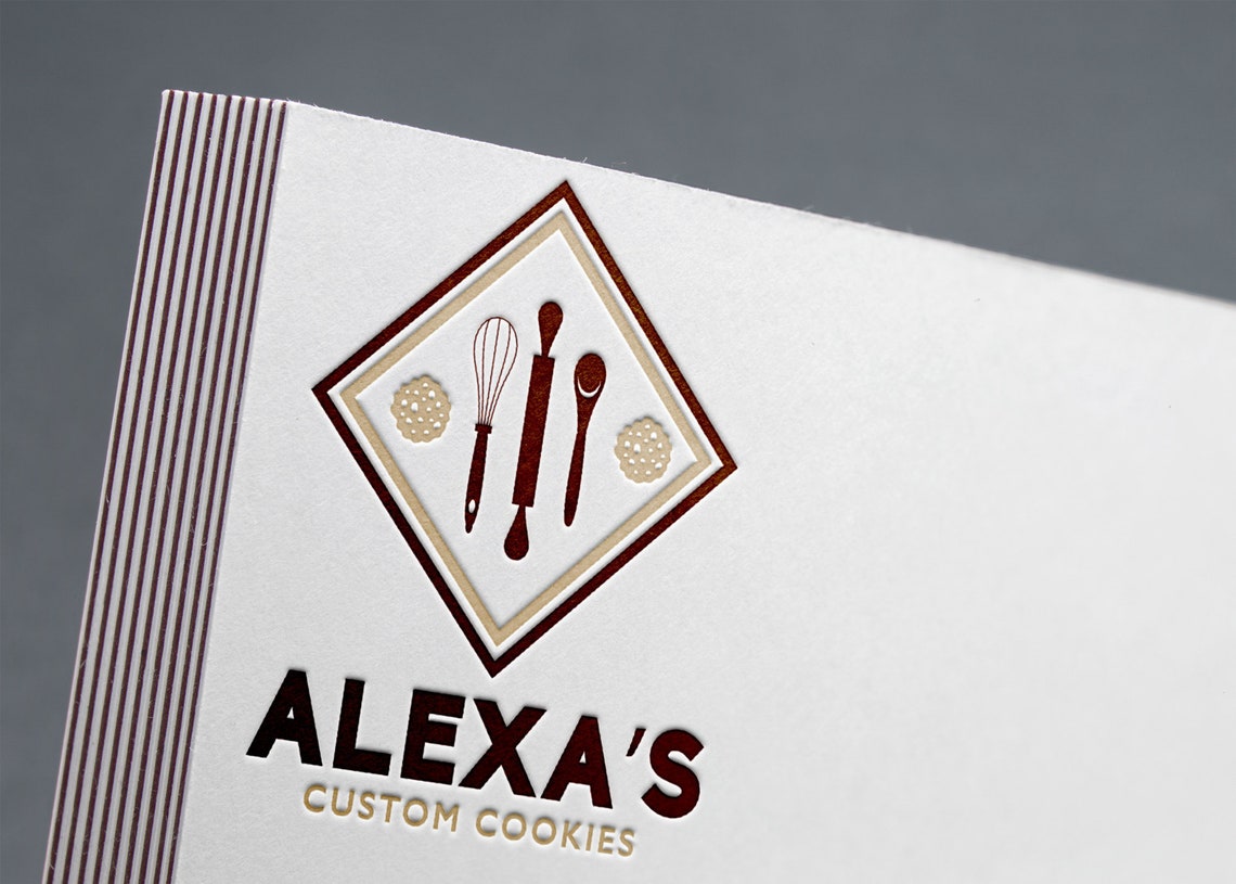 Cookie Shop Logo Cookie Baker Logo Cookie Design Cookies | Etsy