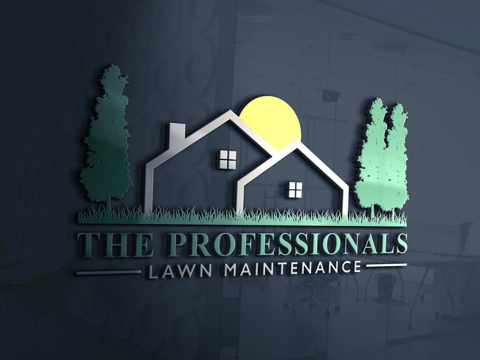 Landscaping Design Logo Design Lawn Care Design | Etsy