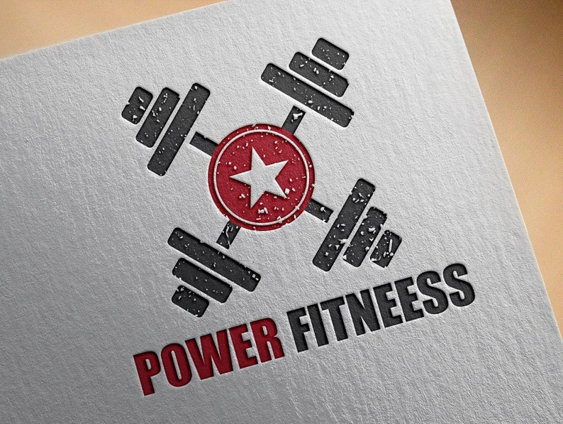 Professional Fitness Logo Customizable Logo Design - Etsy