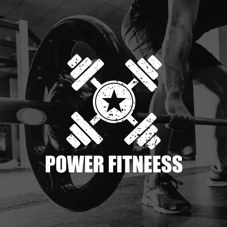 Professional Fitness Logo Customizable Logo Design | Etsy