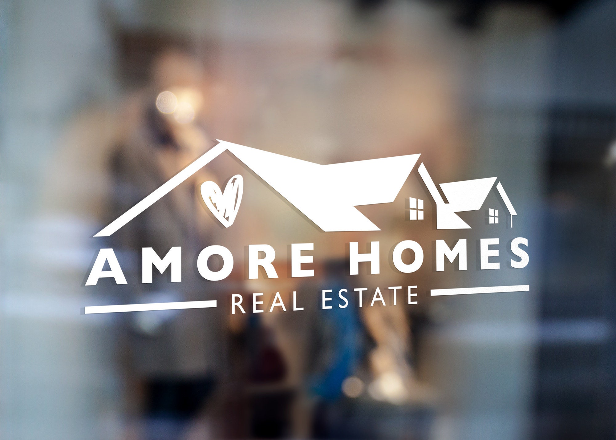 Realtor Logo Heart Real Estate Design Realtor Marketing | Etsy