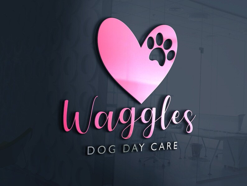 Dog Day Care Logo Design Dog Care Logo Dog Logo Paw Logo - Etsy