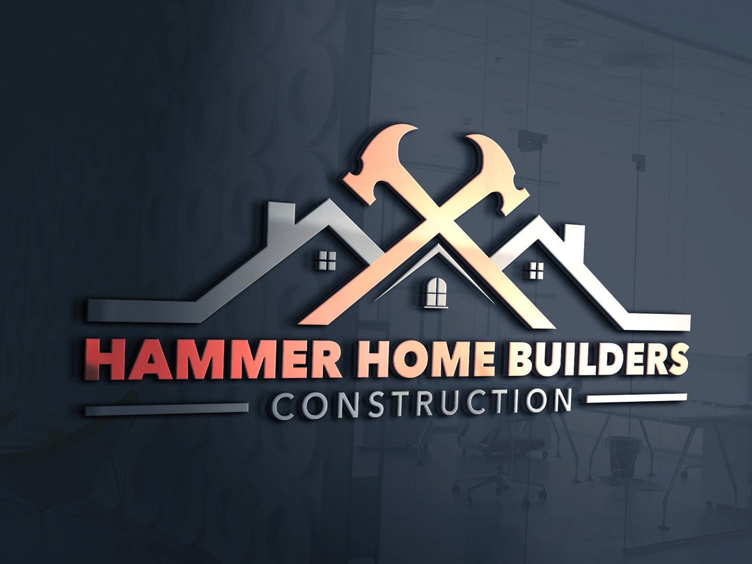 Construction Company Logo Business Card Design Package | Home Repair ...