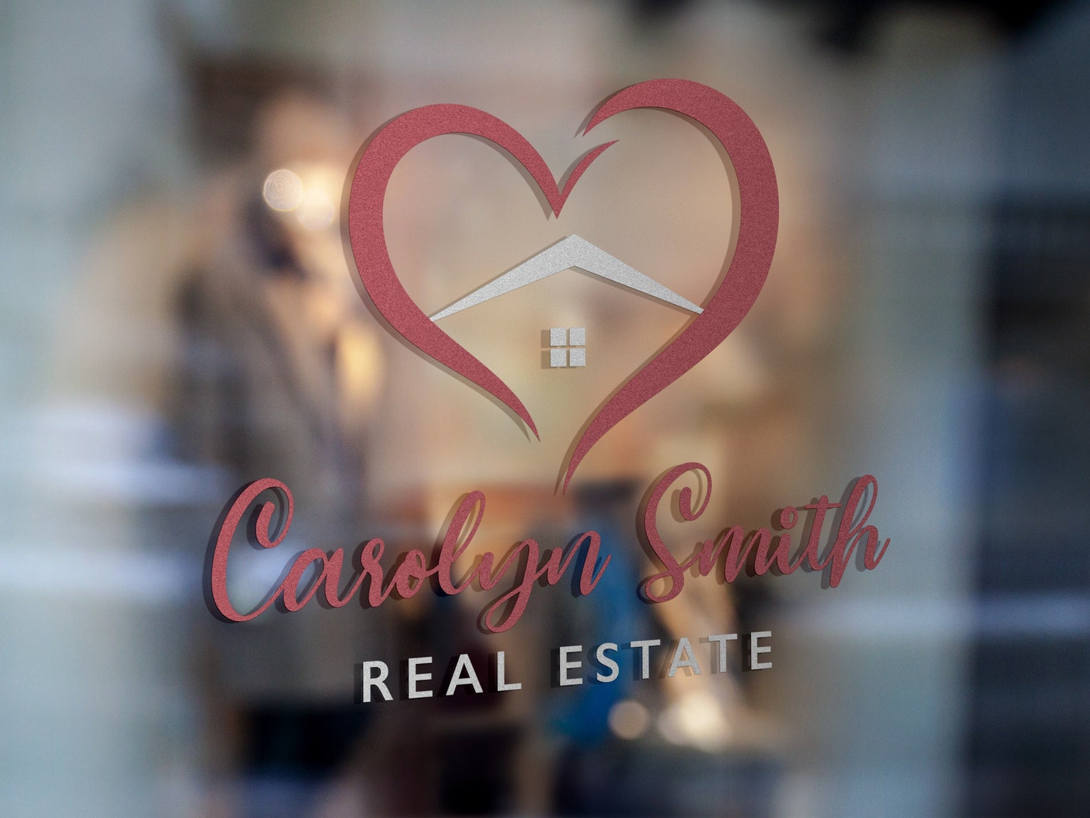 Realtor Logo Real Estate Logo Heart Logo House Logo - Etsy