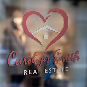 Realtor Logo | Real Estate Logo | Heart Logo | House Logo | Home Logo ...