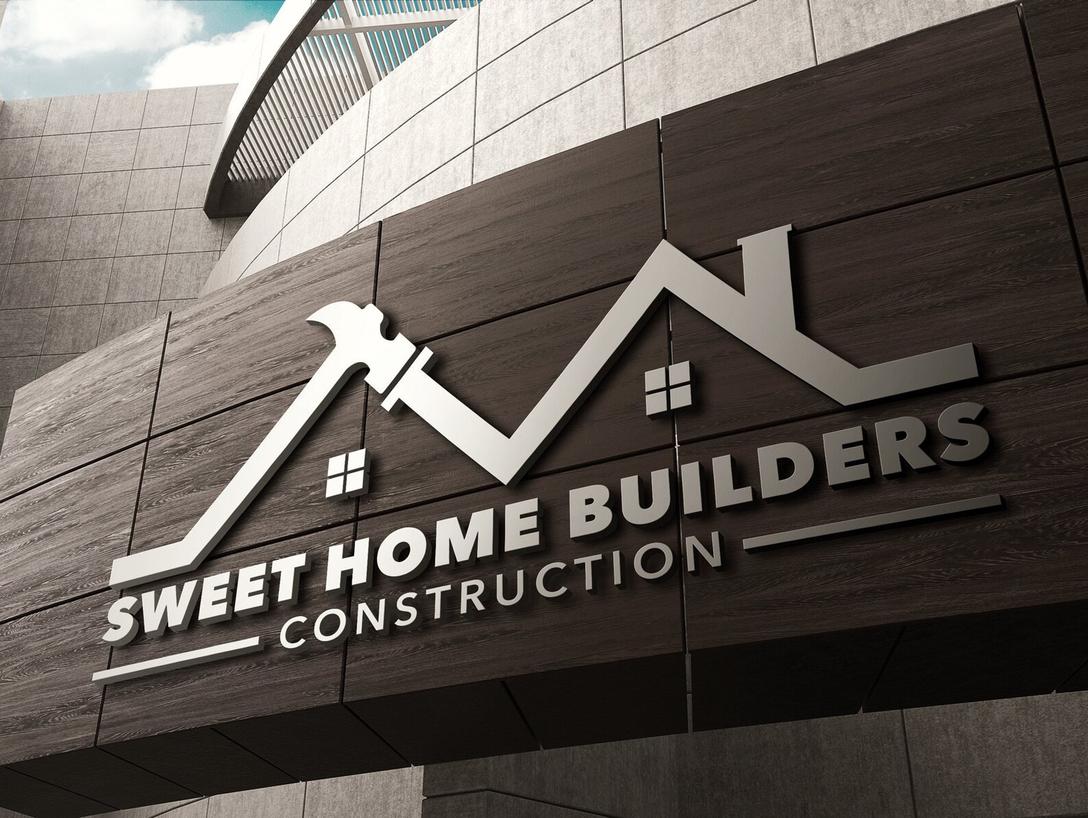 Construction Logo | Hammer | Roofing Business Logo | Handyman Services ...