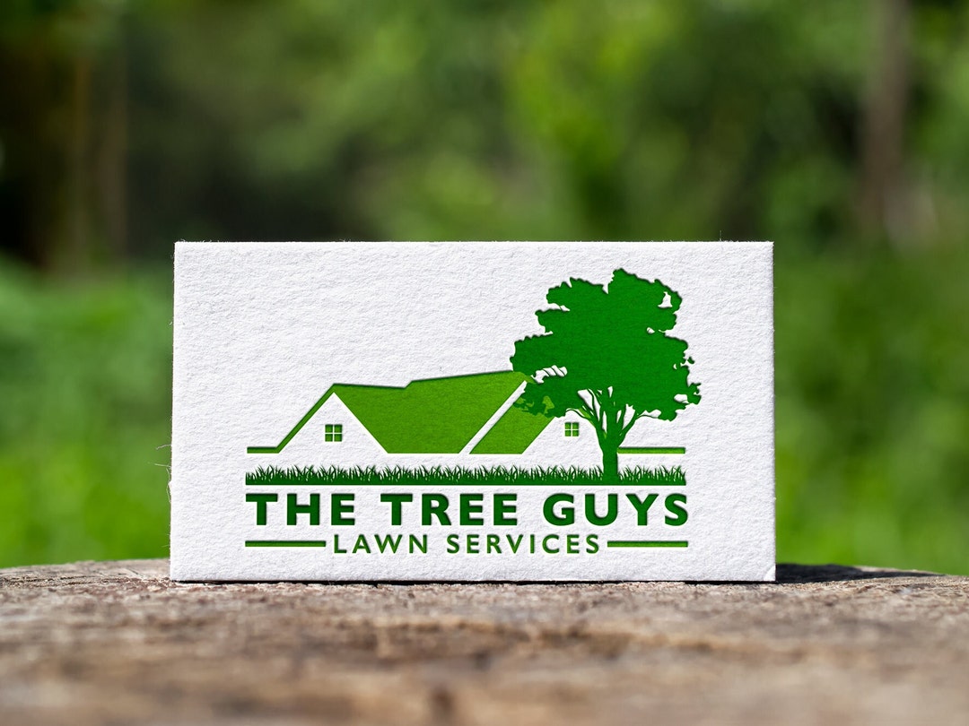Lawn Maintenance Logo | Landscape Design | Yard Care Logo | House Logo ...