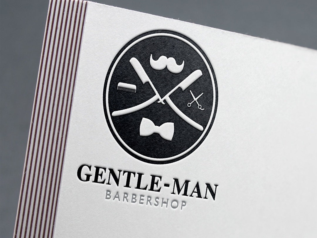 Professional Barber Logo Parlor Shop Logo Men's Hair - Etsy