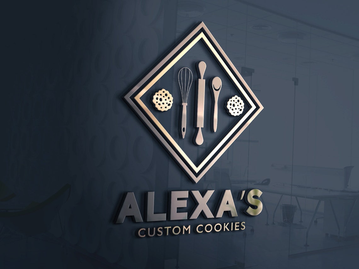 Cookie Shop Logo Cookie Baker Logo Cookie Design Cookies | Etsy