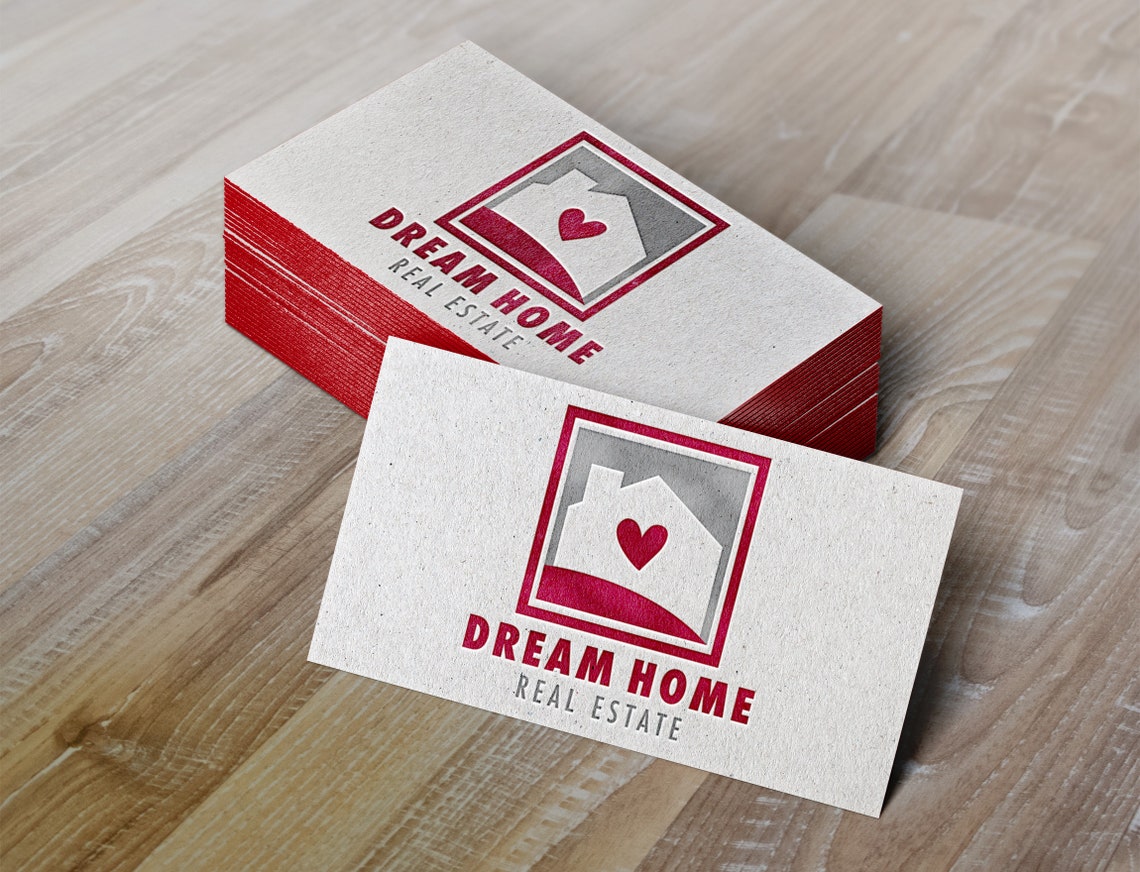 Realtor Logo Design Real Estate Logo Heart Logo Heart | Etsy