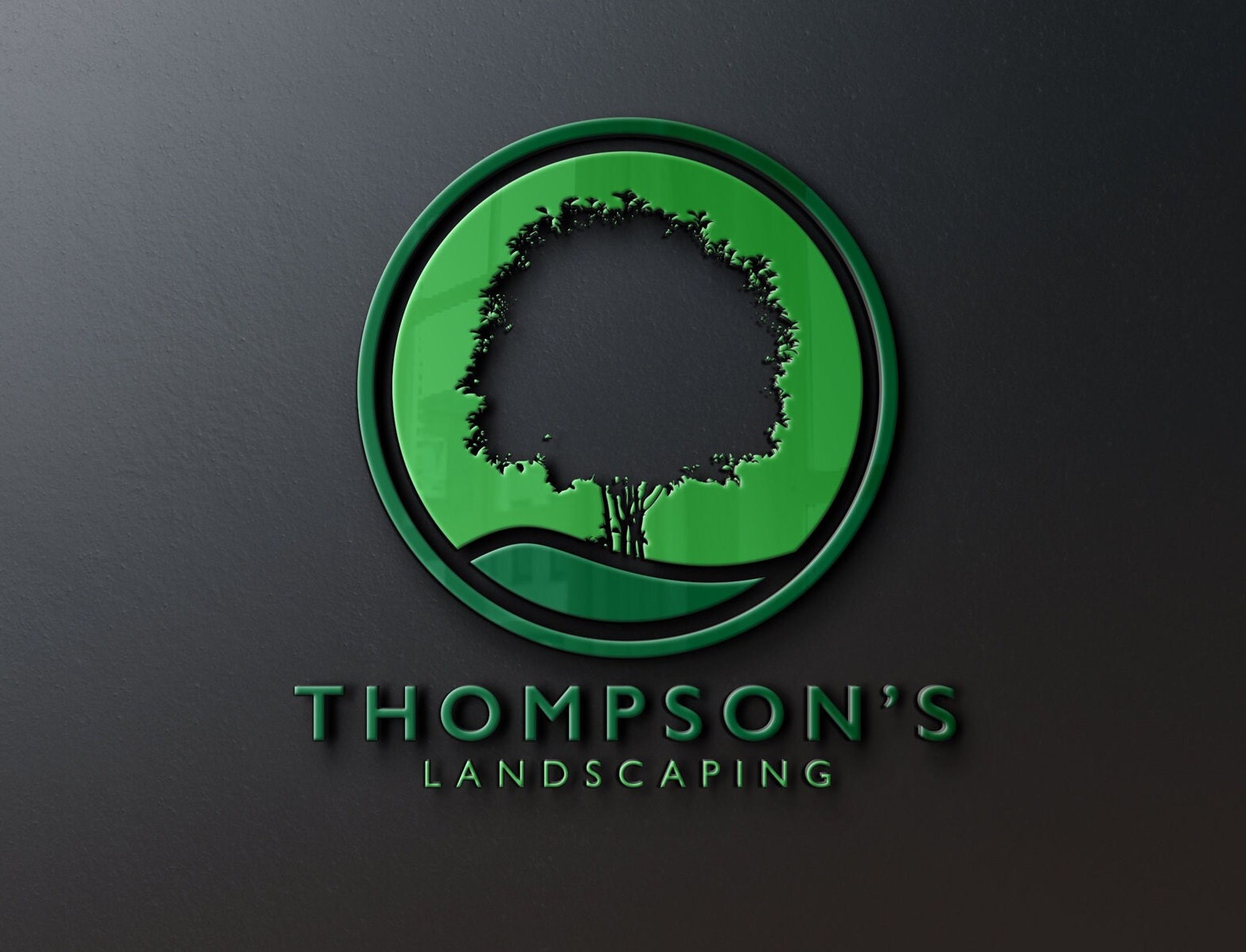 Landscaping Tree Logo Landscaping Company Logo Stock Illustrations