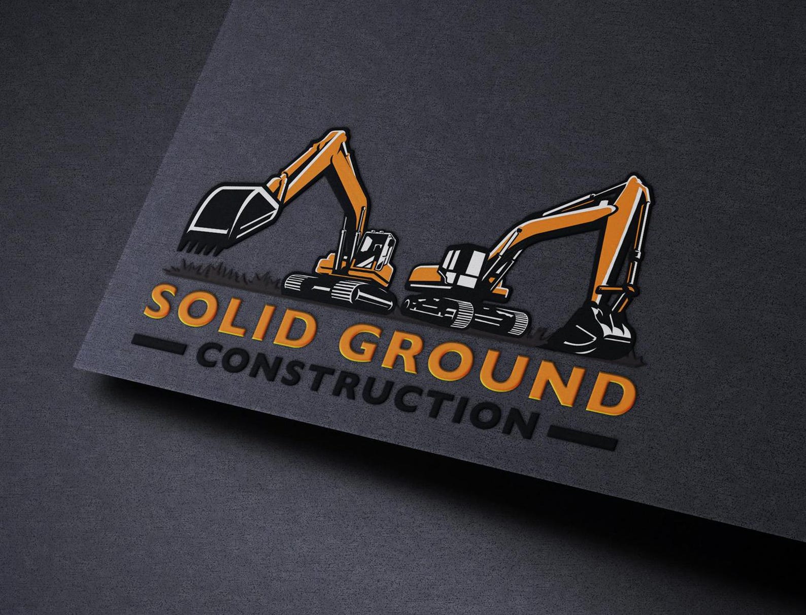 Construction Logo Design | Excavation Business Logo | Excavator Logo ...