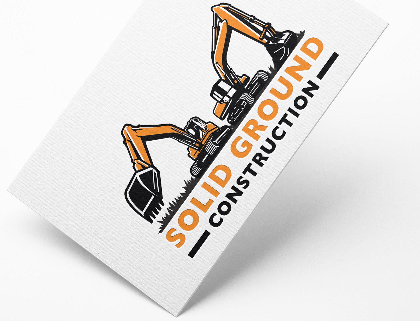 Construction Logo Design | Excavation Business Logo | Excavator Logo ...