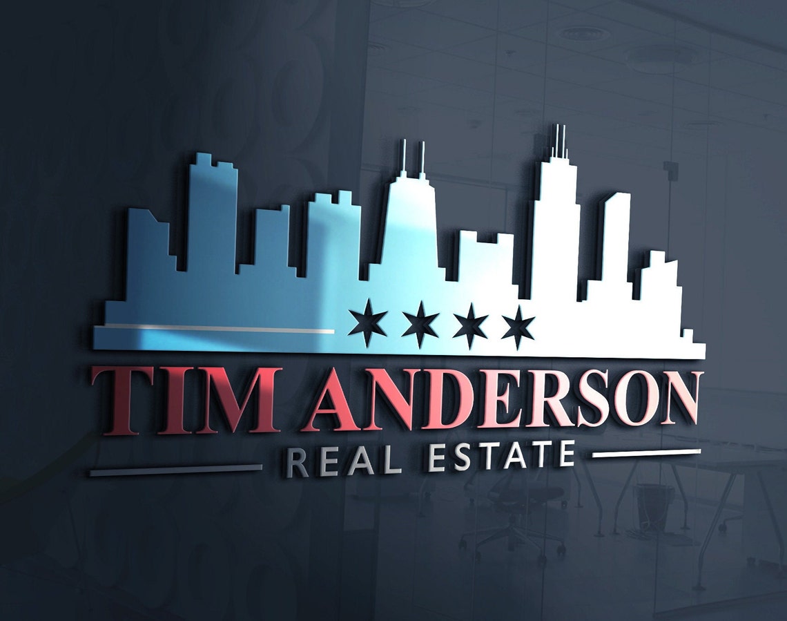 Real Estate Logo Design Chicago Real Estate Chicago | Etsy