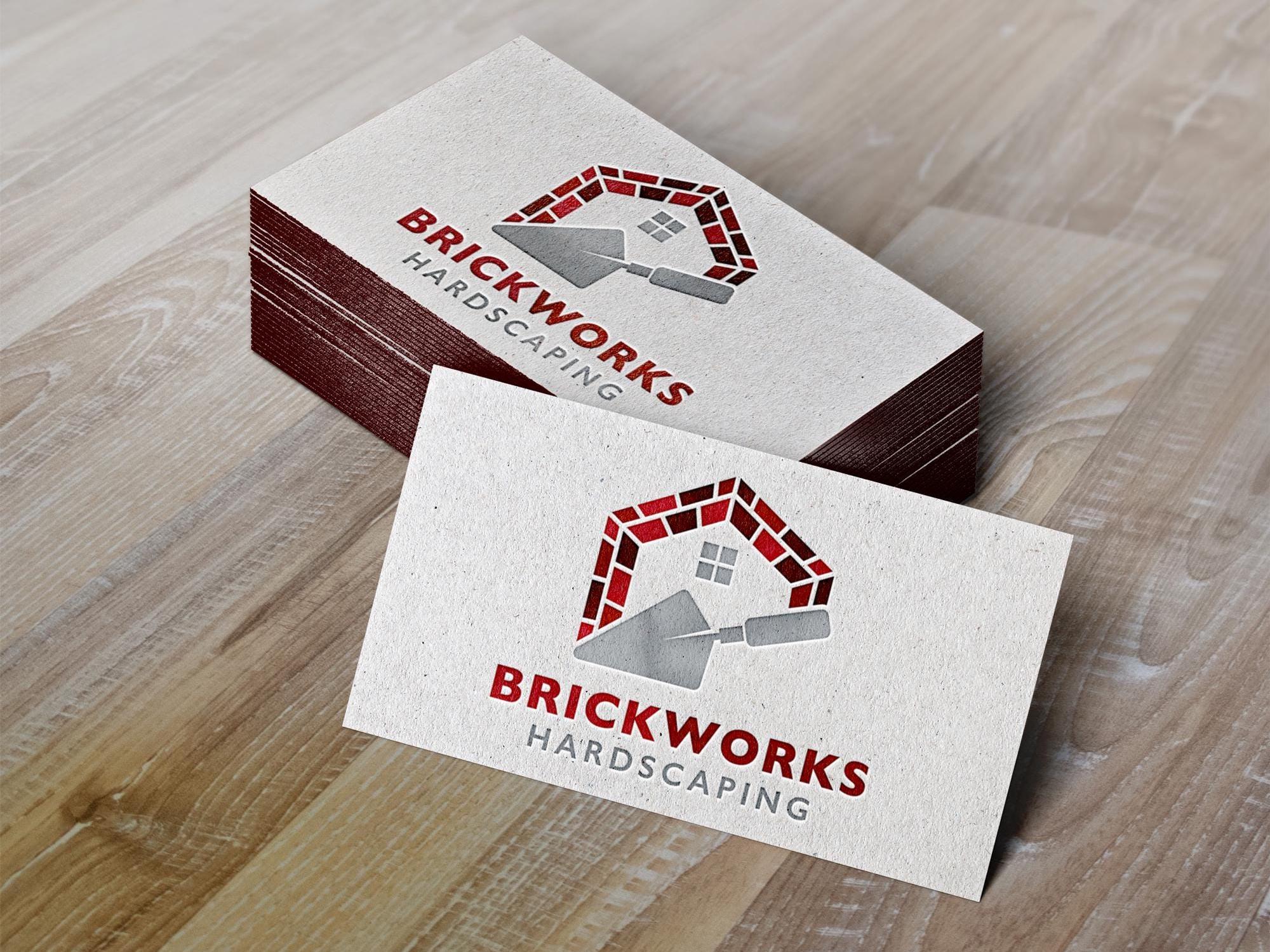 Construction Logo Design | Masonry Logo Design | Hardscaping Logo ...