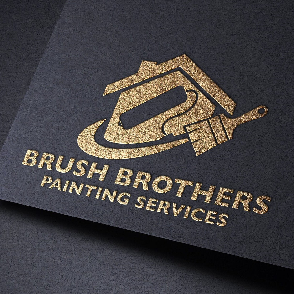Painting Business Logo | Paint Brush Design | Paint Roller | Painting ...