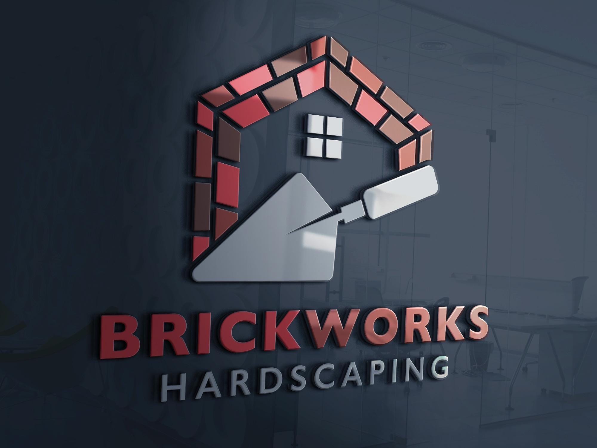 Construction Logo Design | Masonry Logo Design | Hardscaping Logo ...