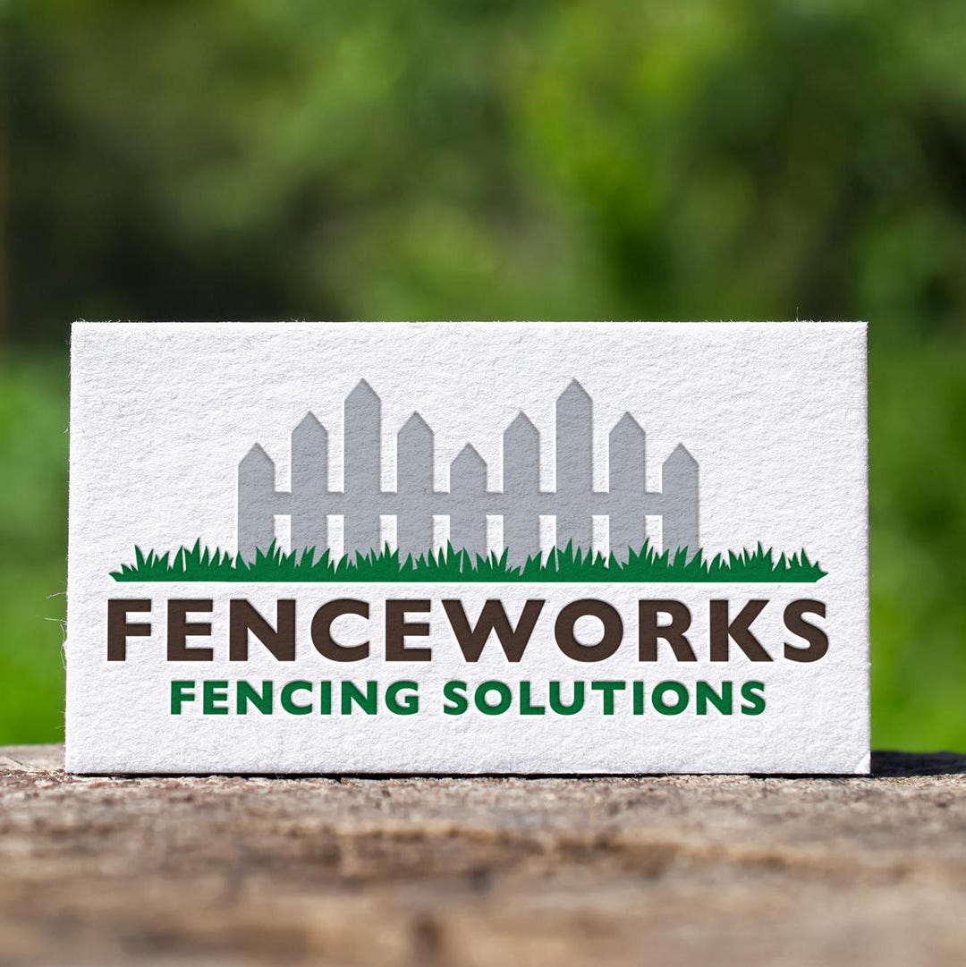 Fence Logo | Fencing Logo | Fence Gate Logo | Fencing Business Design | White Picket Fence Logo ...