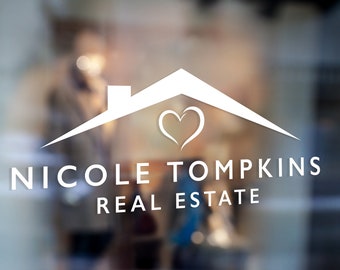 Realtor Logo Design Real Estate Logo Heart Logo Heart | Etsy