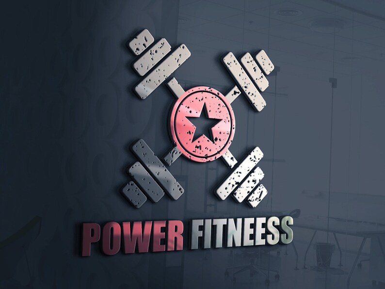 Professional Fitness Logo Customizable Logo Design | Etsy