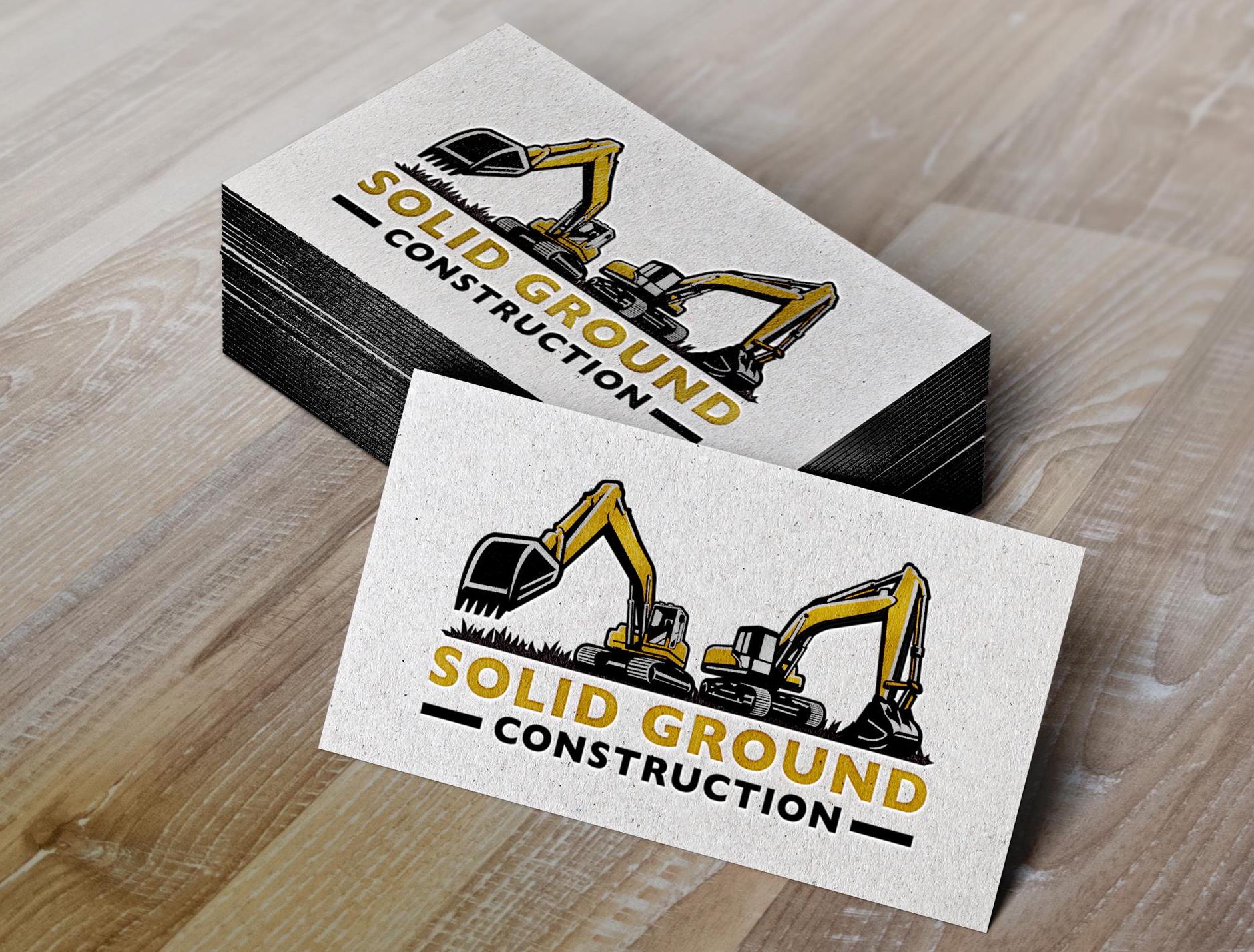 Construction Logo Design | Excavation Business Logo | Excavator Logo ...