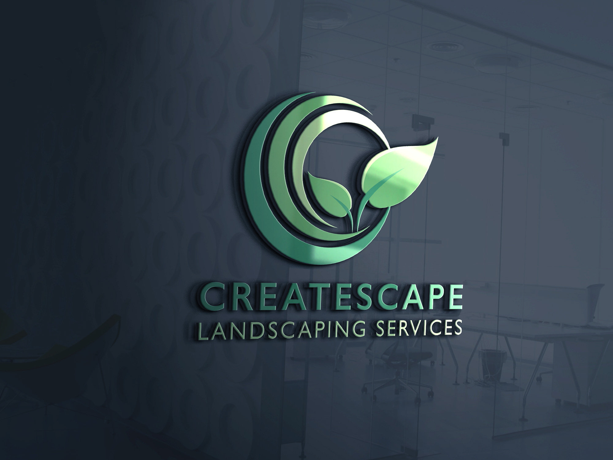 Landscaping Business Marketing Logo Design Landscape | Etsy