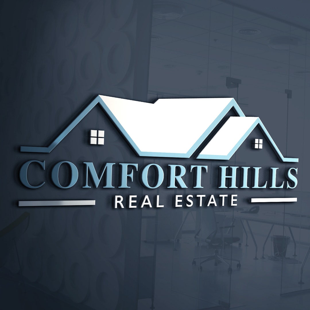 Real Estate Agent Logo | Modern Minimalist House Design (pre-made) - Etsy