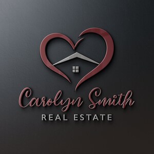 Realtor Logo | Real Estate Logo | Heart Logo | House Logo | Home Logo ...