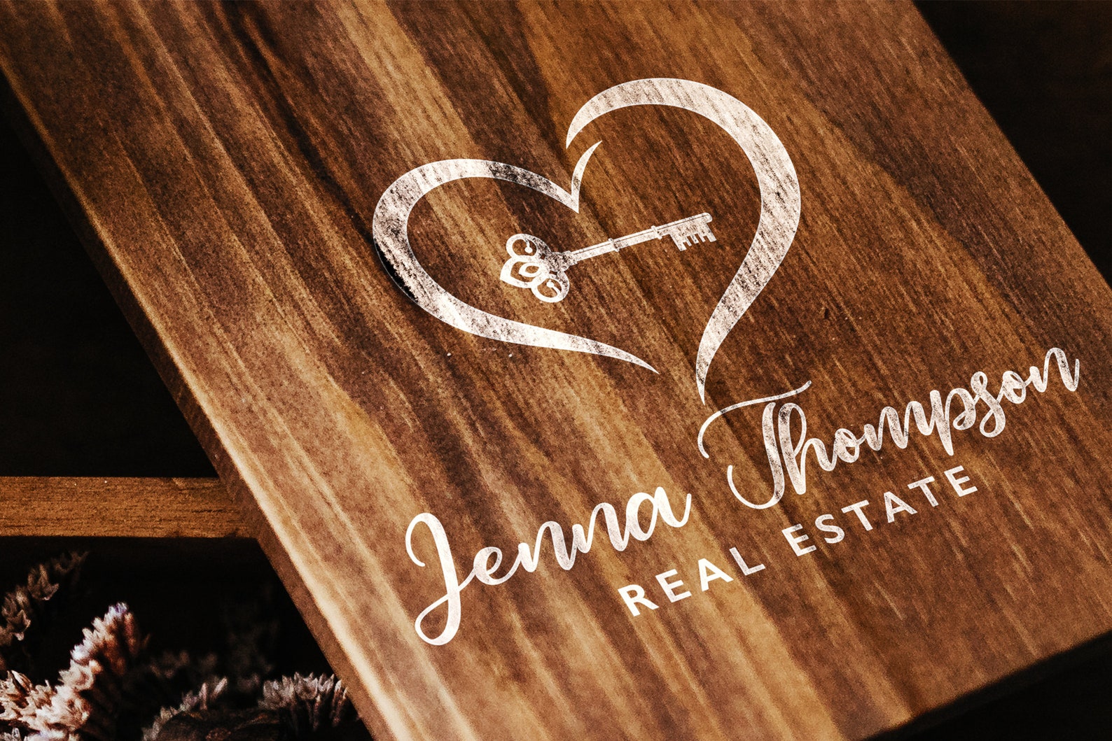 Real Estate Logo Design Realtor Logo Design Vintage Key - Etsy