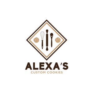 Cookie Shop Logo Cookie Baker Logo Cookie Design Cookies Custom Cookies ...