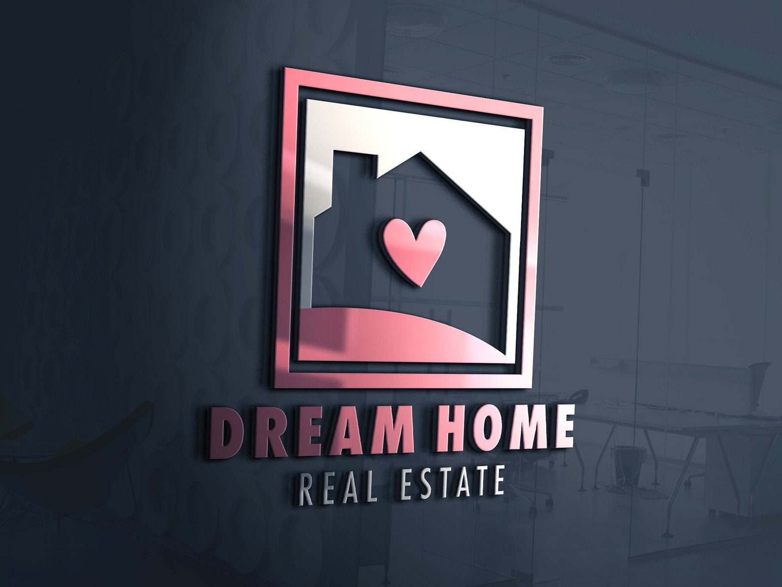 Realtor Logo Design Real Estate Logo Heart Logo Heart | Etsy