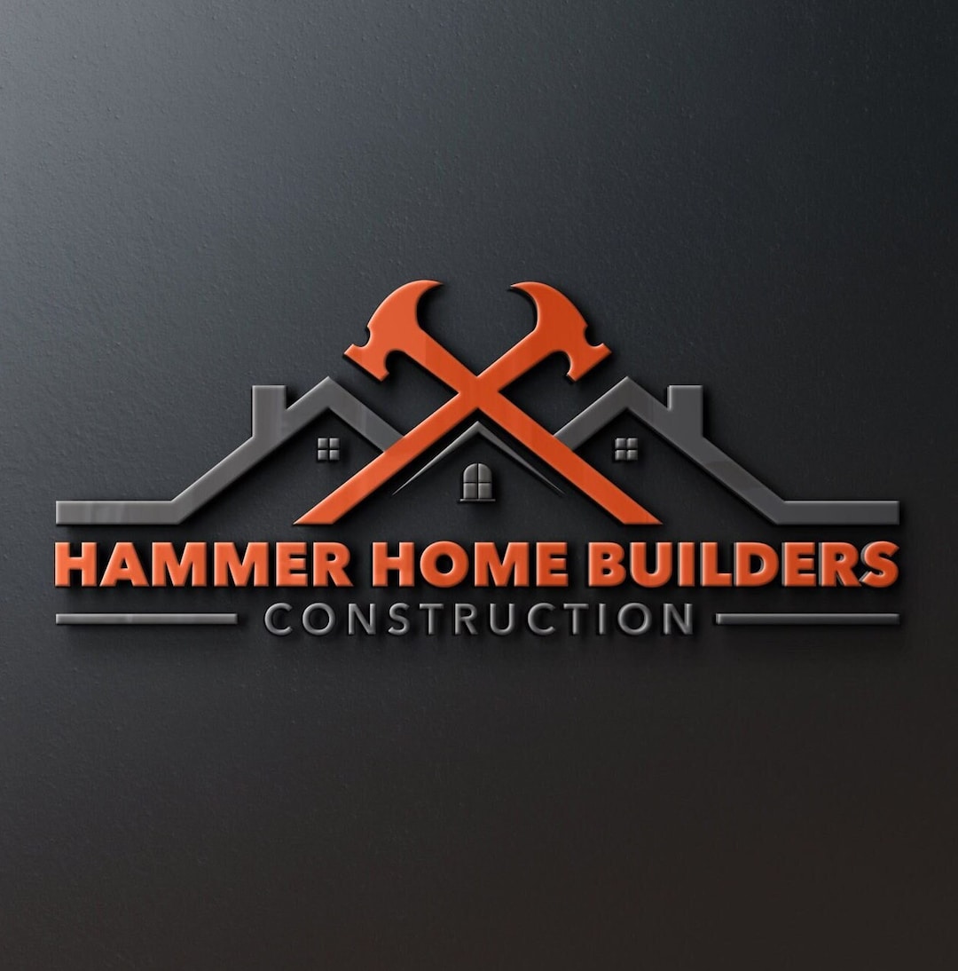 Construction Company Logo Hammer