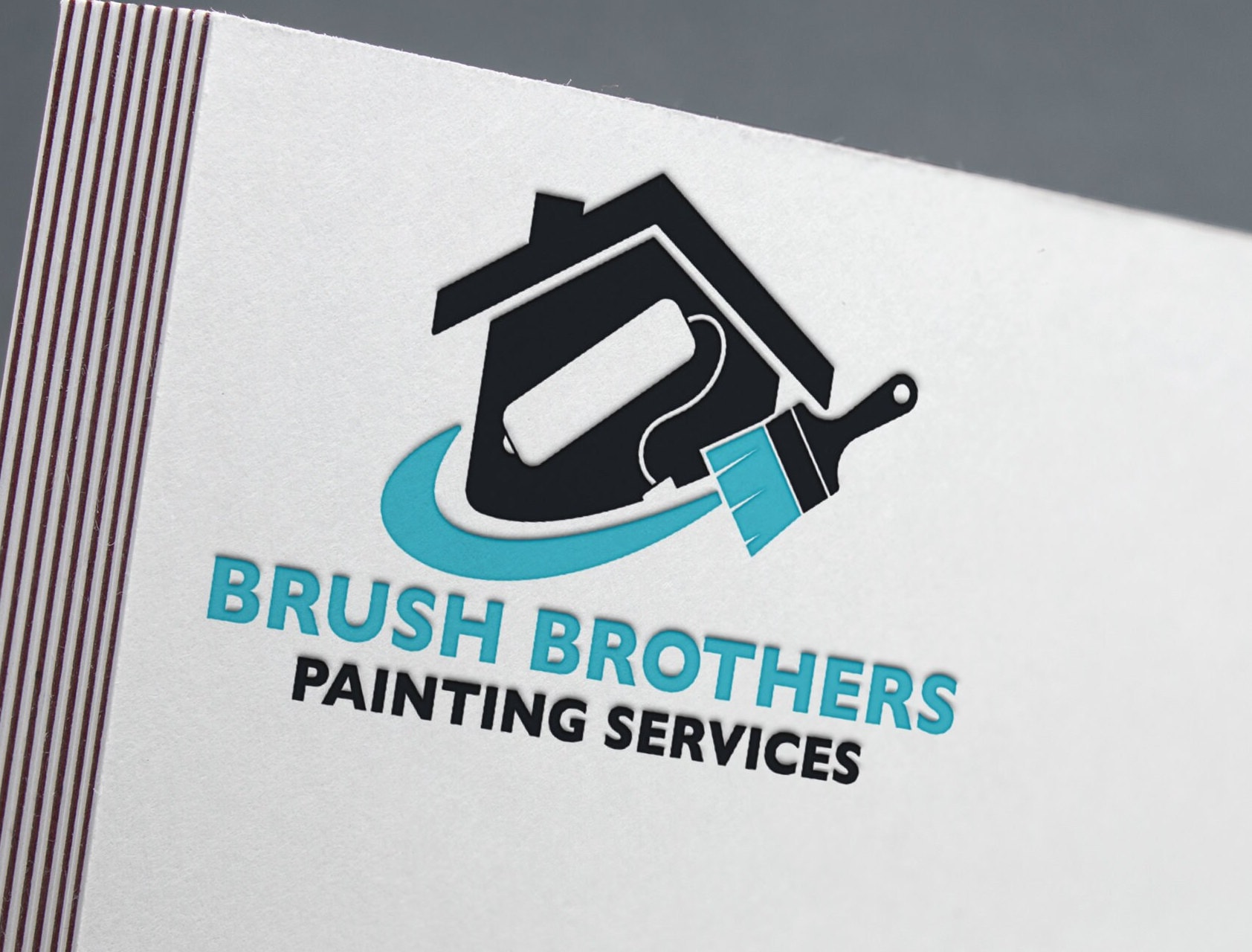 Painting Business Logo | Paint Brush Design | Paint Roller | Painting ...