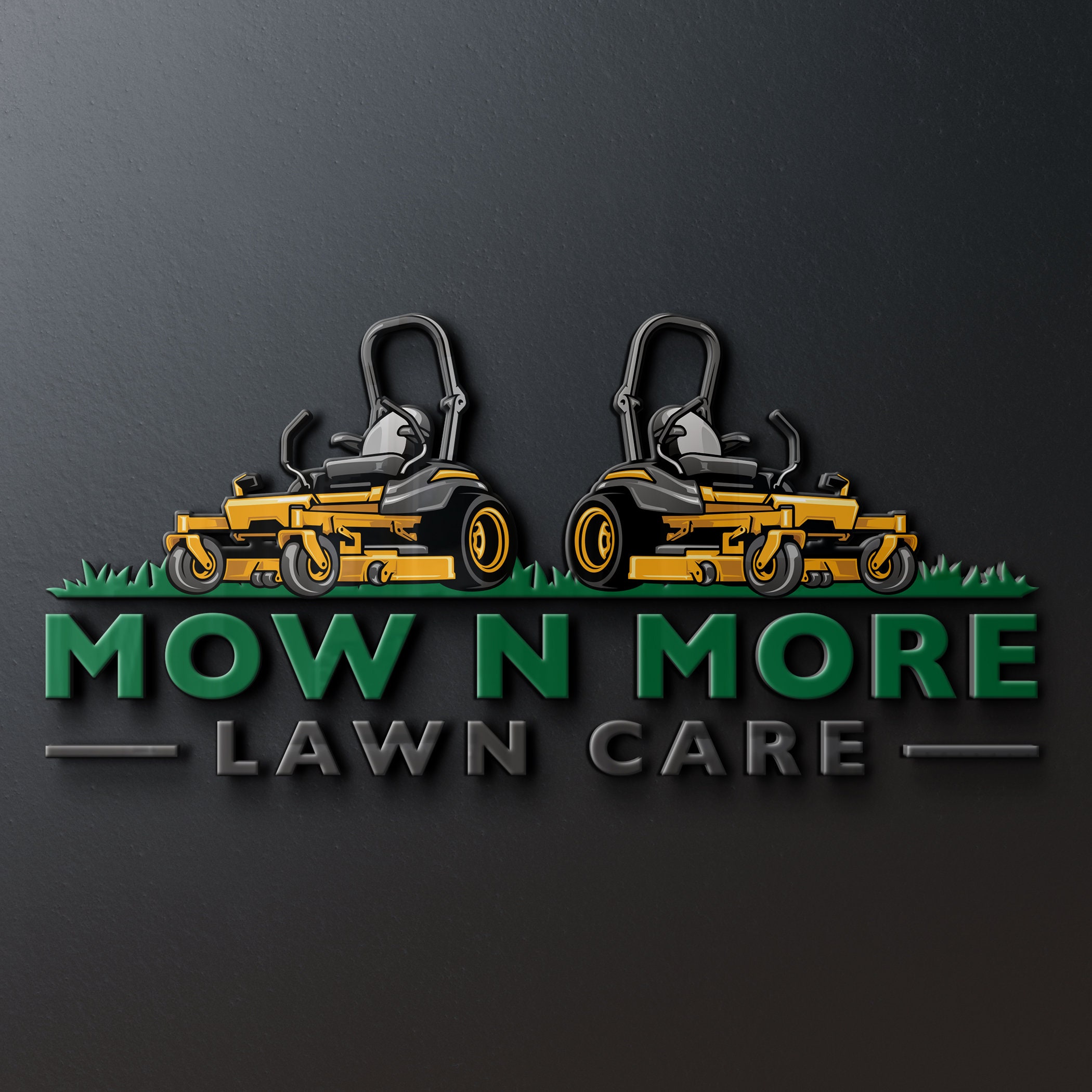Mowing Grass Logo
