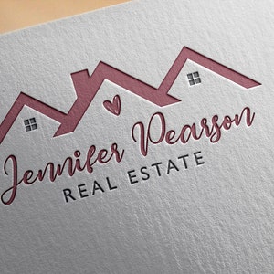 Real Estate Logo Heart Logo Heart Design House Real Estate Logo Realtor ...