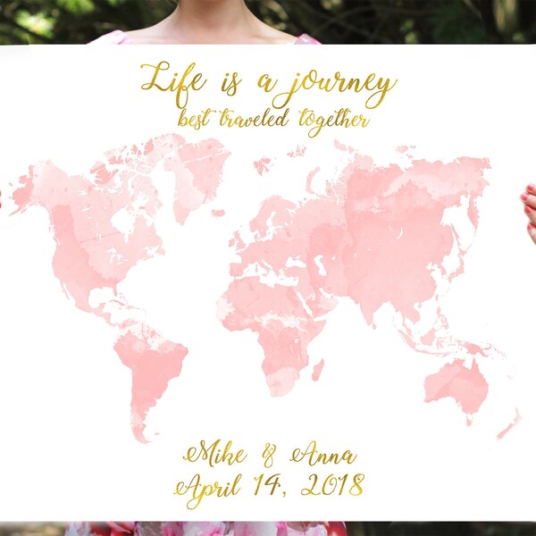 Map Guest Book - Etsy