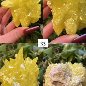 Sulfur Cluster Bright Raw Crystal Specimen - Etsy