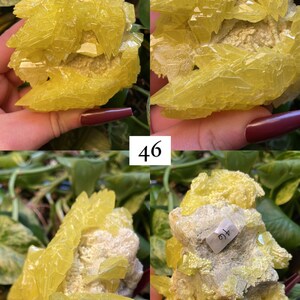 Sulfur Cluster Bright Raw Crystal Specimen - Etsy