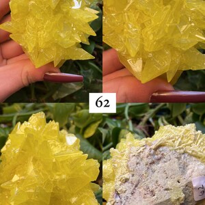 Sulfur Cluster Bright Raw Crystal Specimen - Etsy