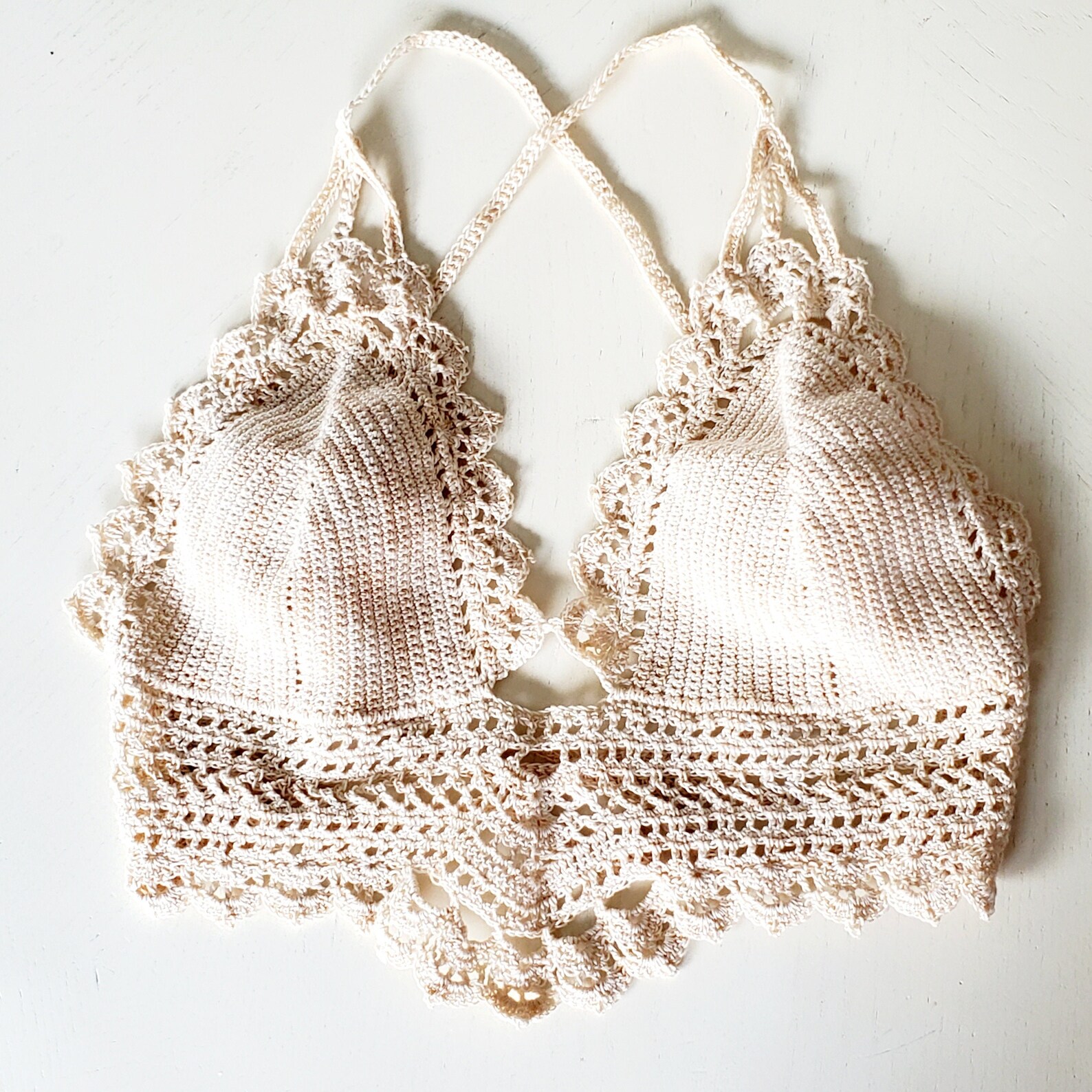 Sandslide Bralette - Crocheted Lace Bralette Pattern - Etsy