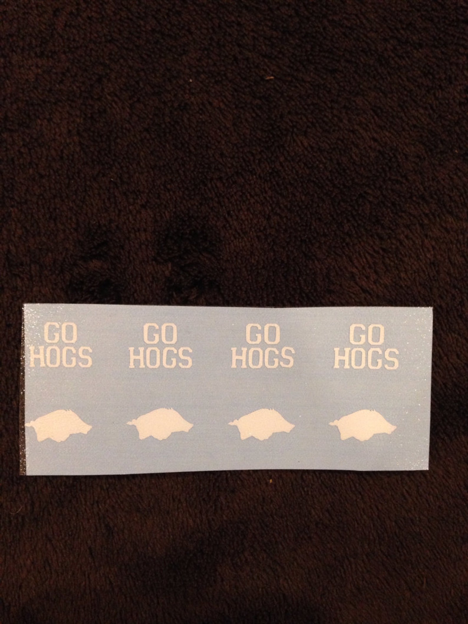 Razorback Toe Nail Decals | Set of 5 | Arkansas Razorback Decals - Etsy