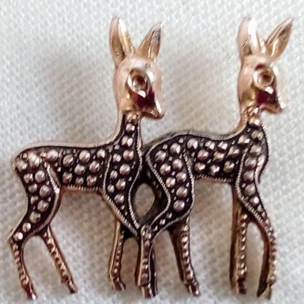 Deer Brooch - Etsy