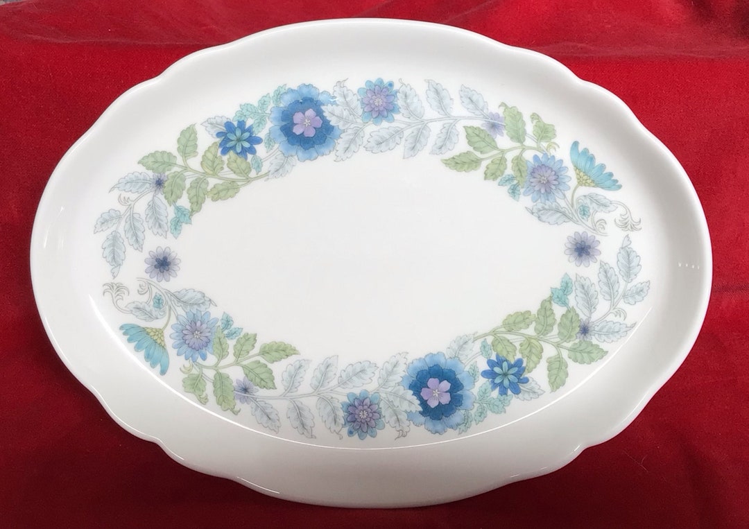 W116 Vintage Wedgwood Clementine Pattern Oval Serving Plate. Bone China ...