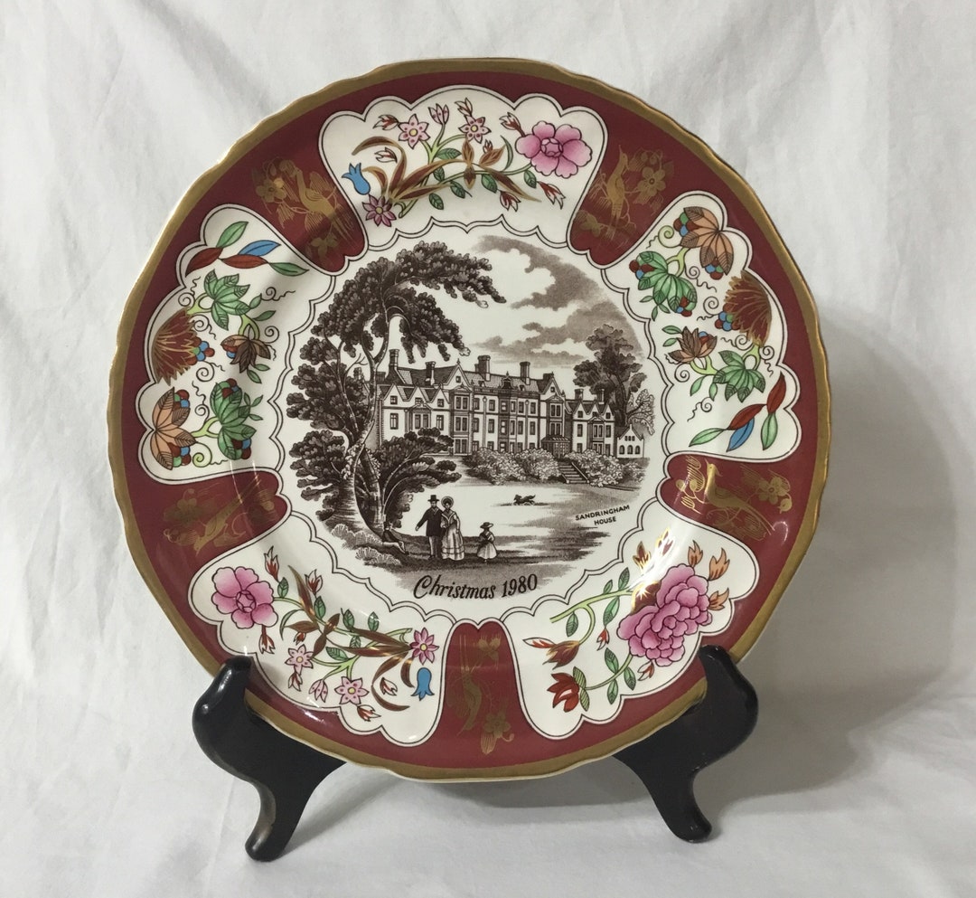 X32 Vintage Mason’s Sandringham House Christmas Plate 1980. Made in ...