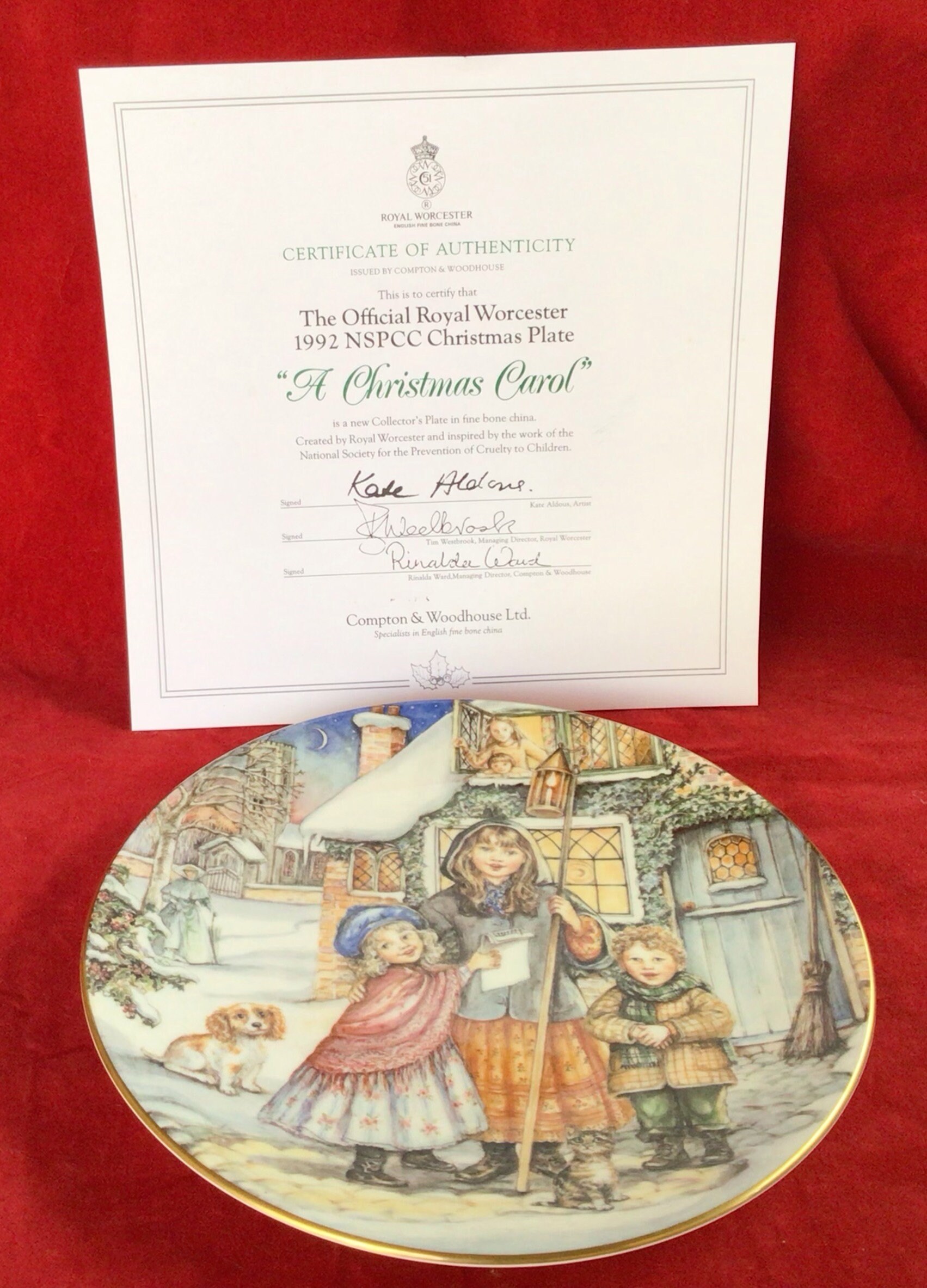 T160 Vintage Old New Stock Royal Worcester “A Christmas Carol “ the ...